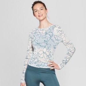 JoyLab | Tops | Joy Lab Mesh Floral Top Nwt | Poshmark